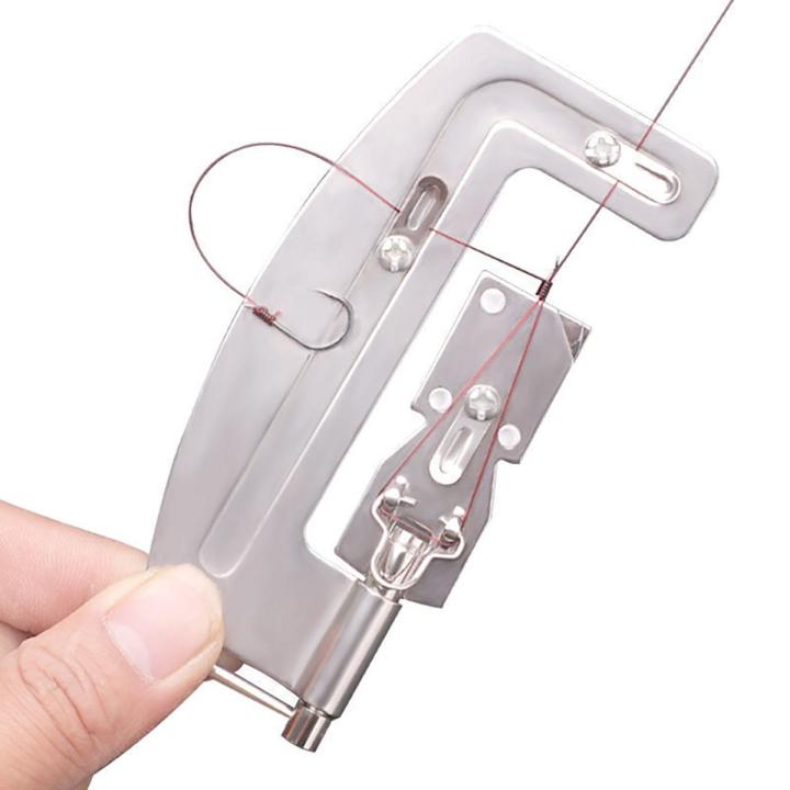Fishing Hooks Line Tier Portable Semi Automatic Fishhook Line Knotter ...