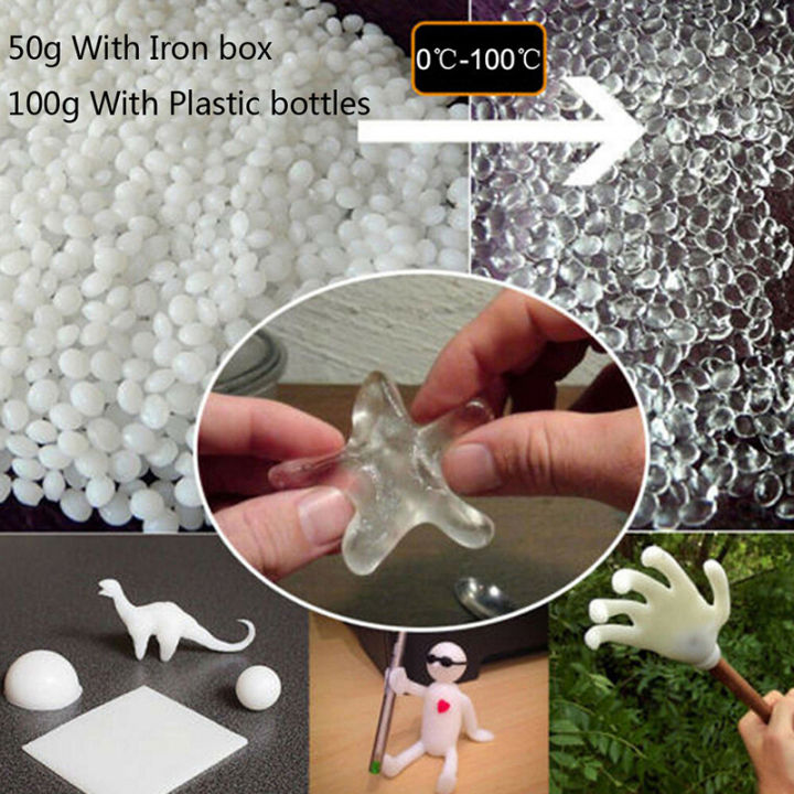 50g/100g Polymorph Thermoplastic Moldable DIY Craft Toy Morph Plastic ...