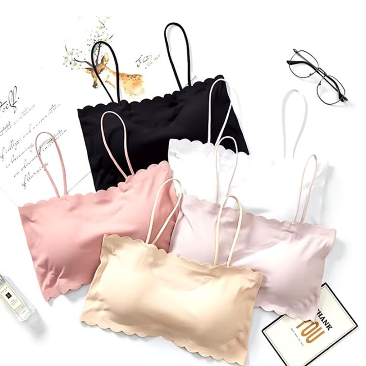 Seamless Thin Removable Padded Strapless Bra with Hook For Ladies/Girls ...