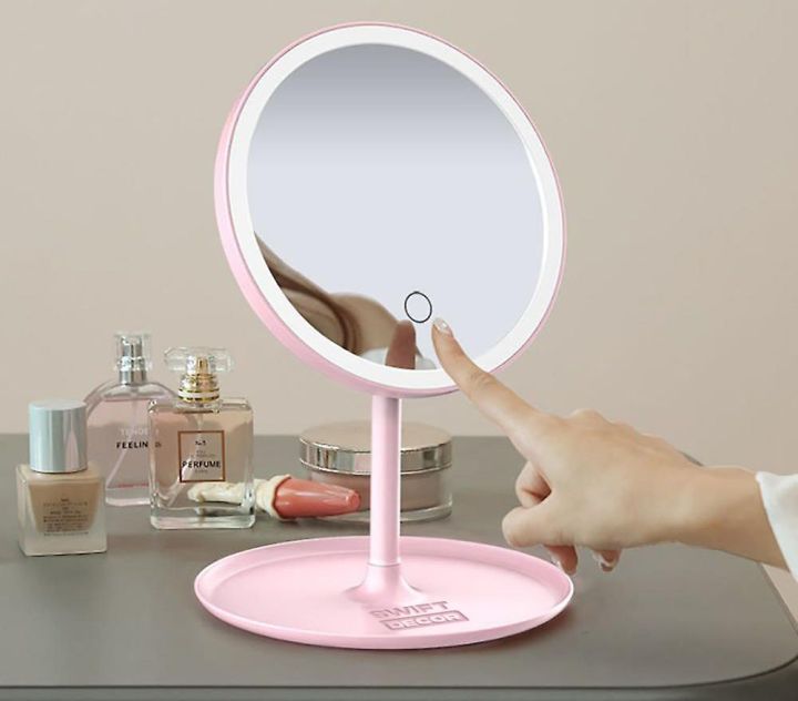 Makeup Mirror Stand - Portable LED Makeup Mirror With Stand Touch ...
