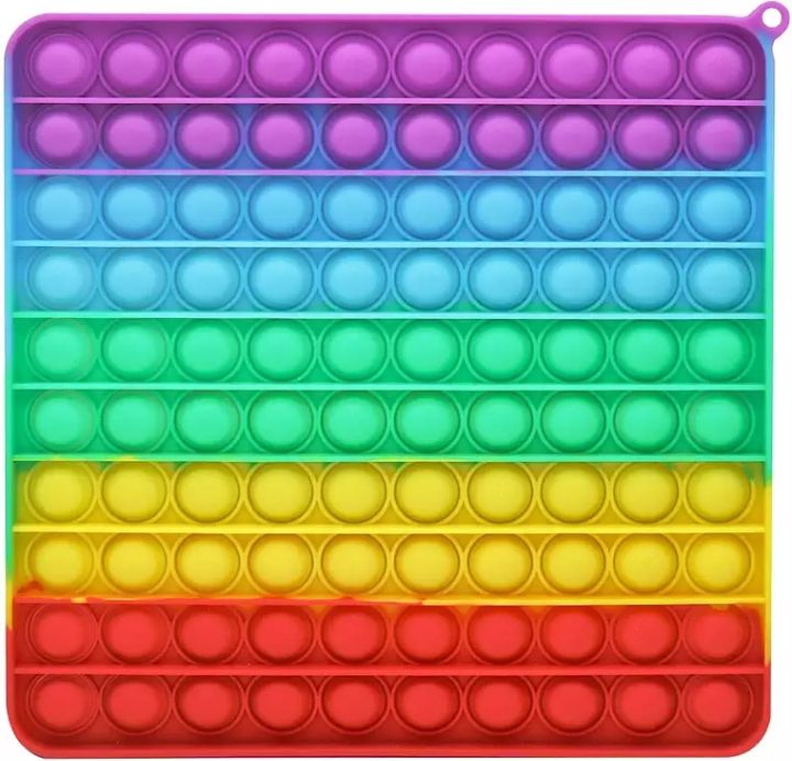 Big Size Push Pop-It Bubble Fidget Pop It Silicone Toy – 20 cm ...
