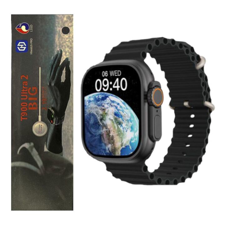 Smartwatch T900 Ultra T500 T800 T10 i8 Pro Max i9 i10 Ultra Max Black Waterproof Fitness Health ...
