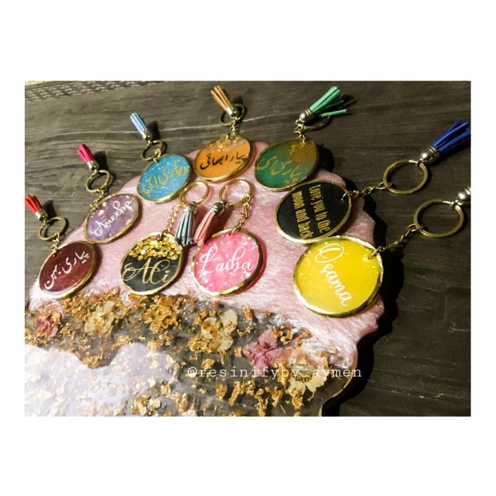 Customised Resin Keychains | Daraz.pk