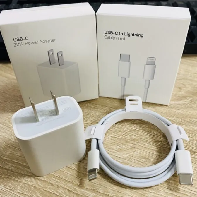 Iphone Original Charger 20Watt Power Adapter With Type C To Lightening Cable Gives Super Fast Charging Experience To All Iphone Models Daraz.pk