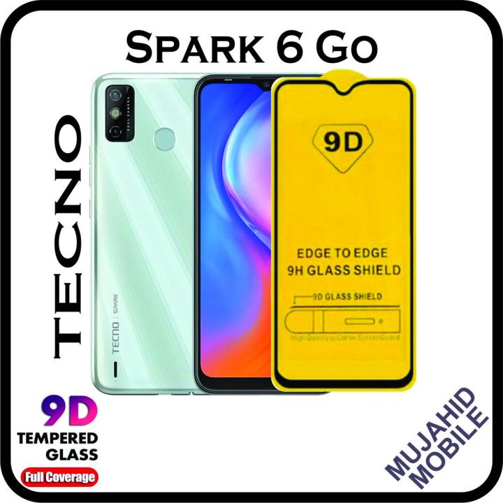 Tecno Spark 6 Go (KE5K) Tempered Glass Protector 3D, 5D, 6D, 7D, 9D, 10D, 11D, 21D Full Glue ...