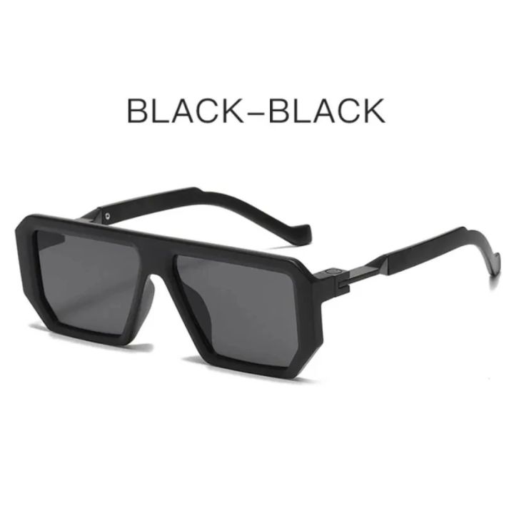 Vintage rectangle sunglasses for men and women, trendy fashion ...
