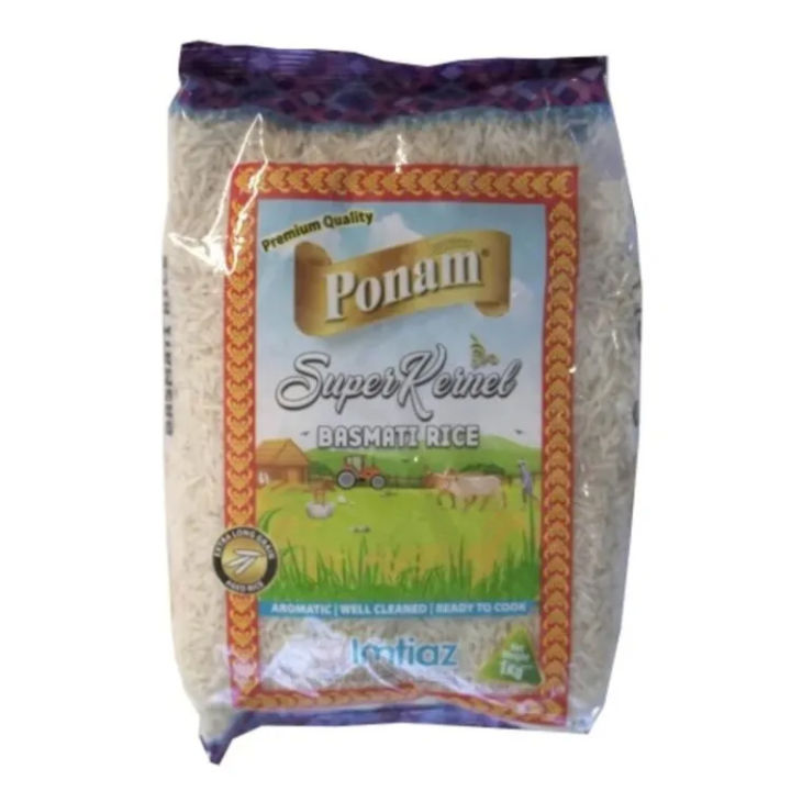 Ponam Super Kernel Basmati Rice 1Kg | Daraz.pk
