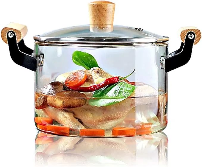 Glass pots cooking store