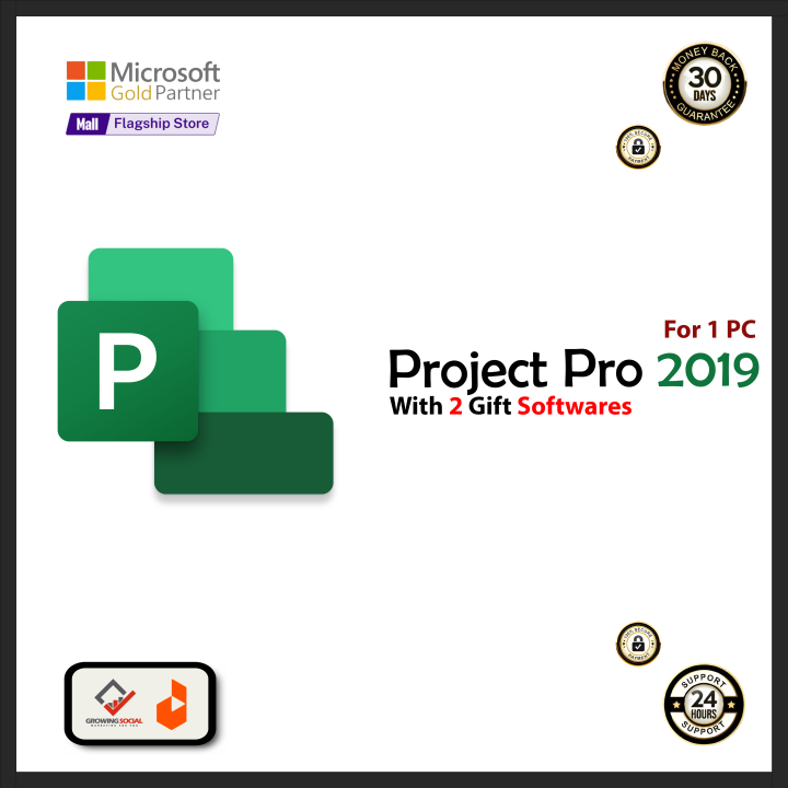 Microsoft Project Professional 2019 – Retail Key for 1 PCs | Daraz.pk
