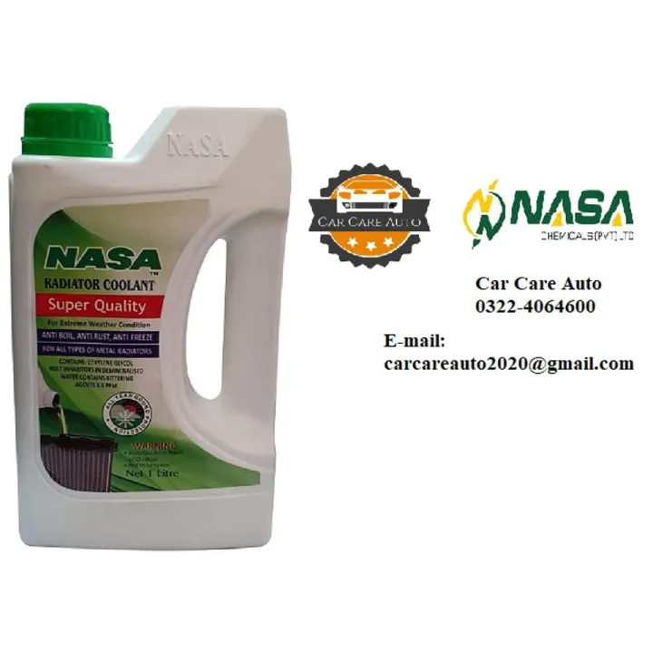 NASA Car Radiator Coolant (green) Anti Rust & Anti Freeze - 1 Liter ...