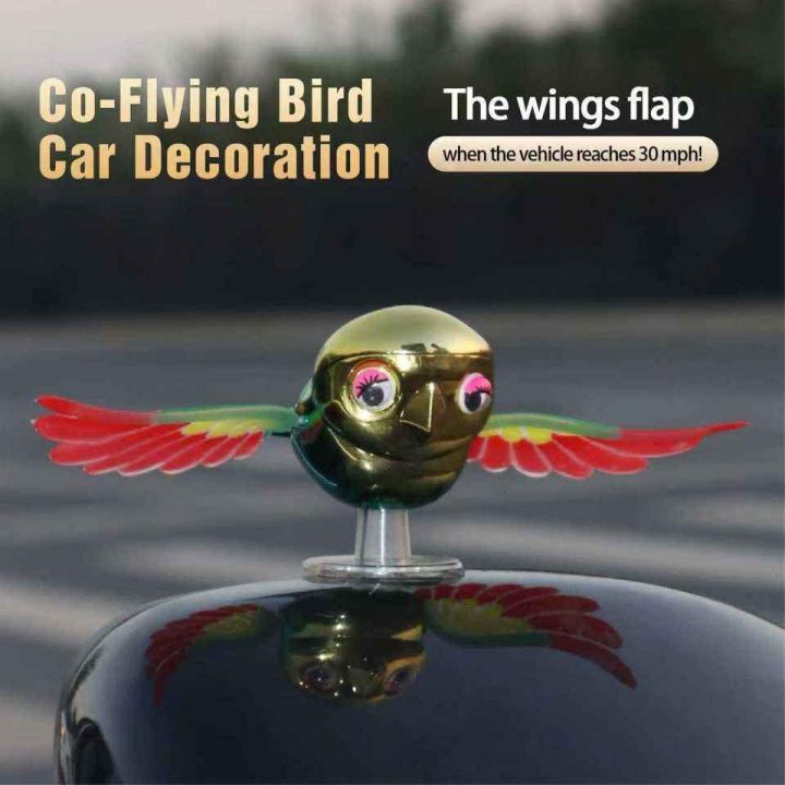 Flying Bird Car & Bike Decoration with Flapping Wings, Weatherproof ...