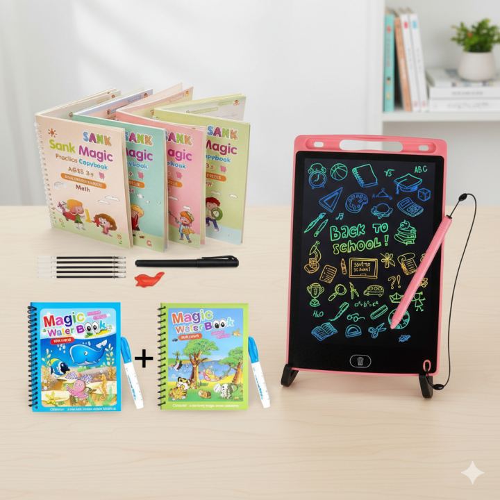 Magic Water Drawing Book for Kids – Reusable Mess-Free Coloring Doodle ...