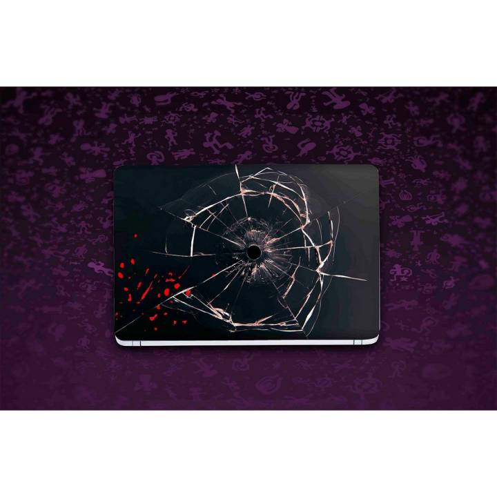 Glass Hole Laptop Back Skin Wallpaper -Laptop Skin Sticker Cover Art ...