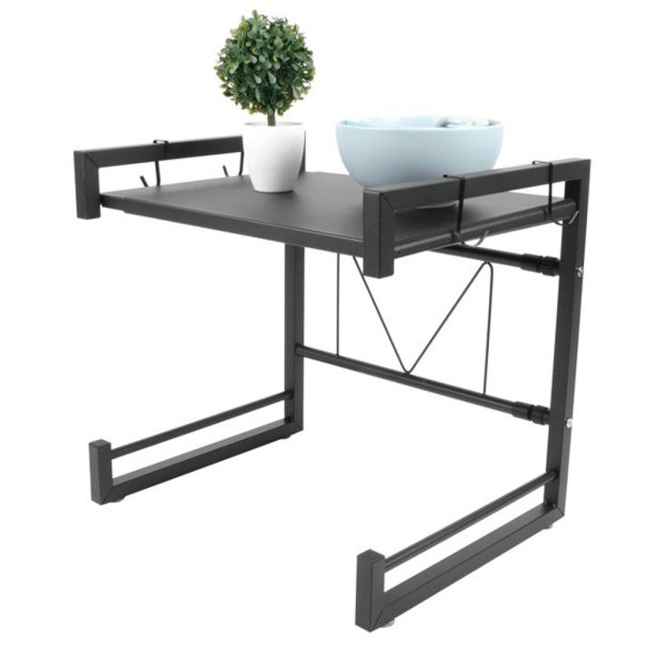 Retractable Microwave Rack Carbon Steel Oven Stand Holder Kitchen ...