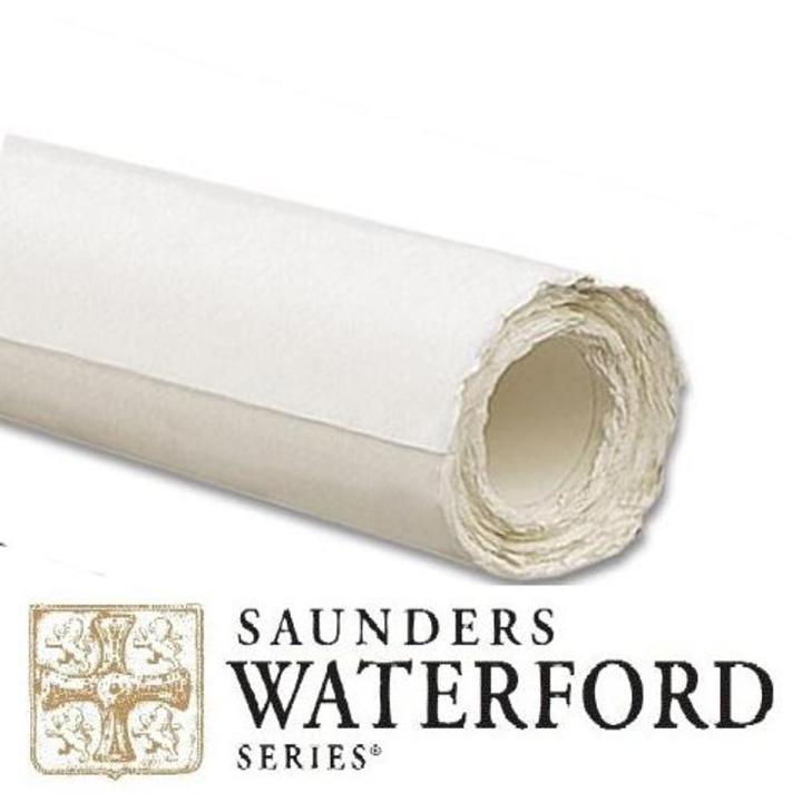 ST CUTHBERTS MILL SAUNDERS WATERFORD 60” x 10 meters WHITE COLD PRESS ...