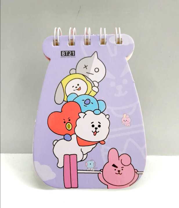 Cute BT21 Spiral Notepad for Teens and Kids | Daraz.pk
