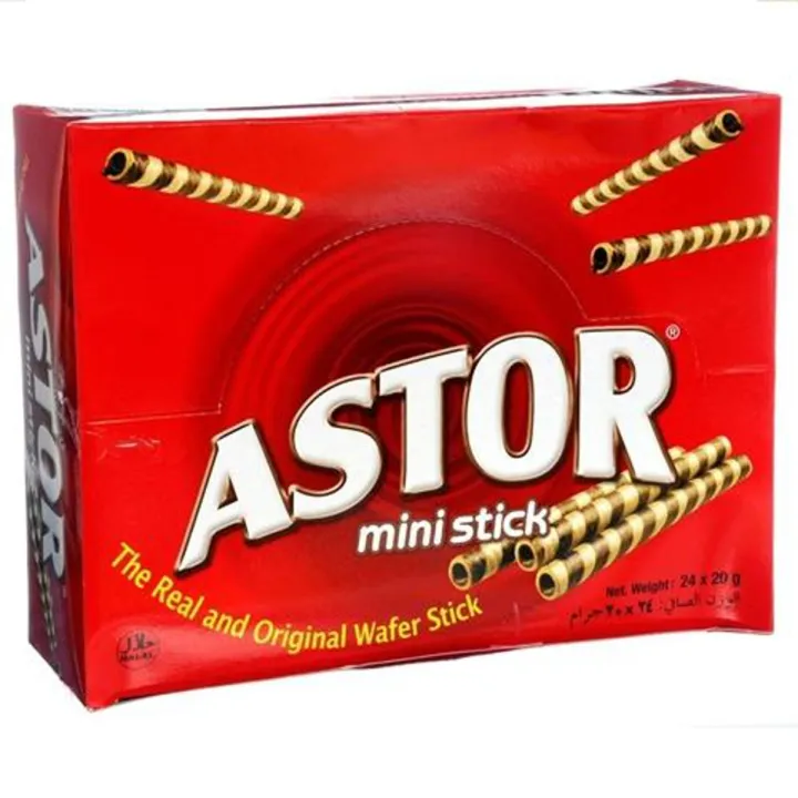 Astor Mini Stick Box of 24 pieces (20g Grams Per Packet & 8 Sticks Per ...