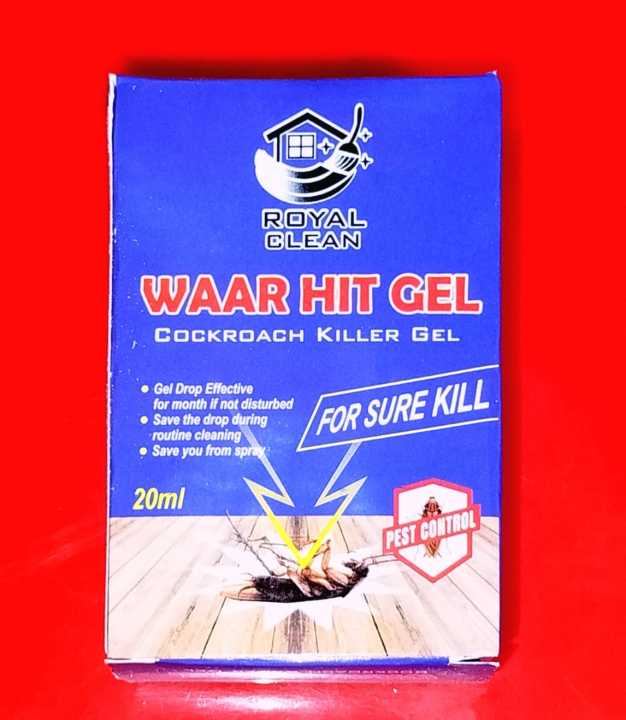 Waar Hit Gel 20ml | Cockroach Killer Bait | Odorless Pest Control Gel ...