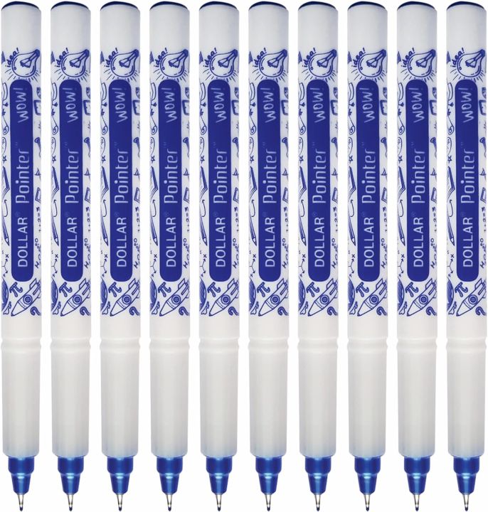 Dollar Wow Fineliner Pens - Pack of 10 - Blue Ink - 0.3mm Ultra Fine ...