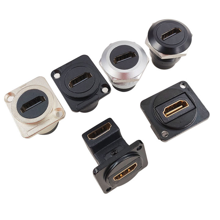 2PCS HDMI high-definition video D-type socket interface conversion 4K ...