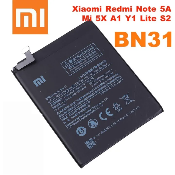 Xiaomi Note 5A / Note 5A Pro Battery Replacement BN31 Battery with ...