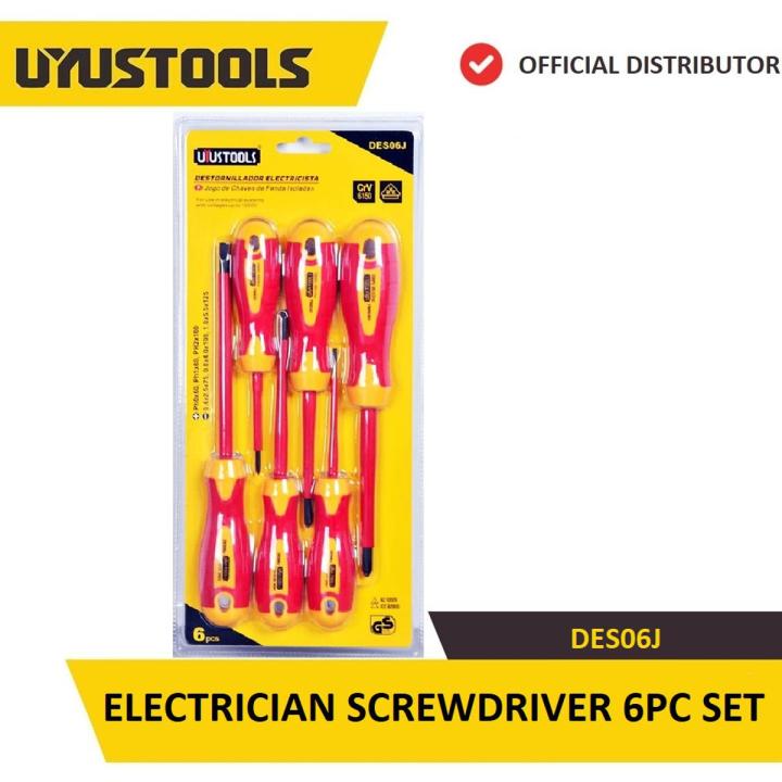 UYUSTOOLS DES06J ELECTRICIAN SCREWDRIVER 6PC SET | Daraz.pk
