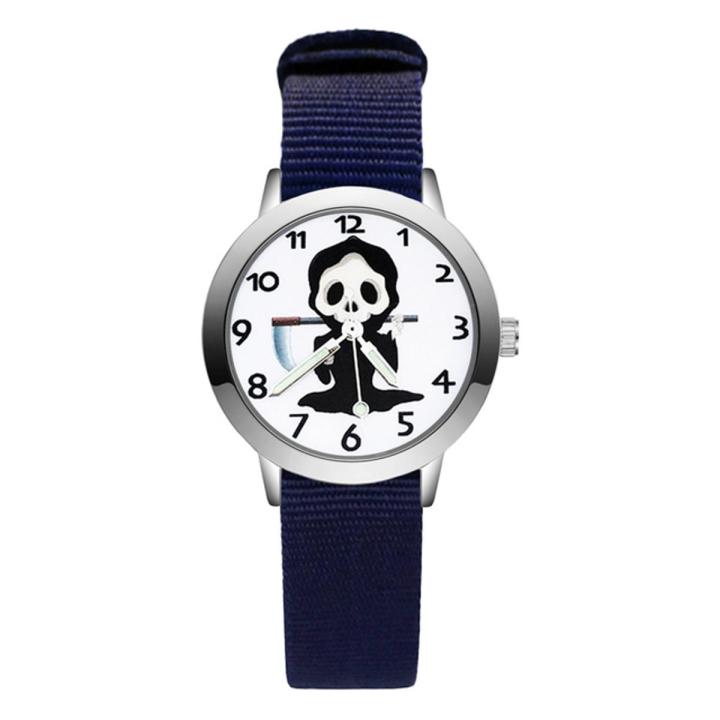 Fashion Cute HALLOWEEN Grim Reaper Style Children's Wrist Watches Kids ...