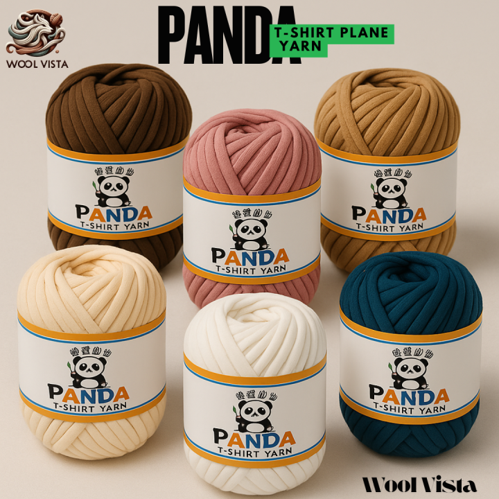 Imported Panda T-Shirt Yarn | 100 grams ball | Super Soft Plain Colors ...