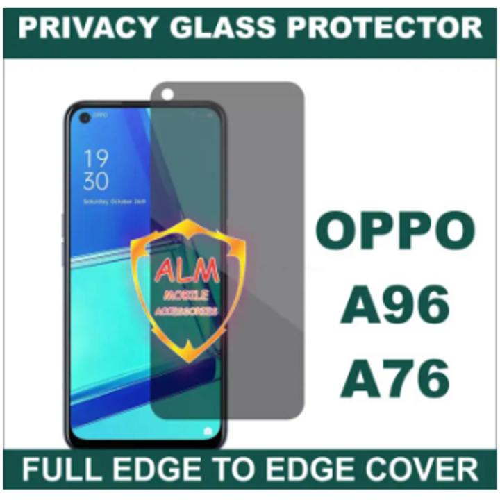 Oppo_ A76 / A96 Privacy Tempered Glass Screen Protector | Daraz.pk
