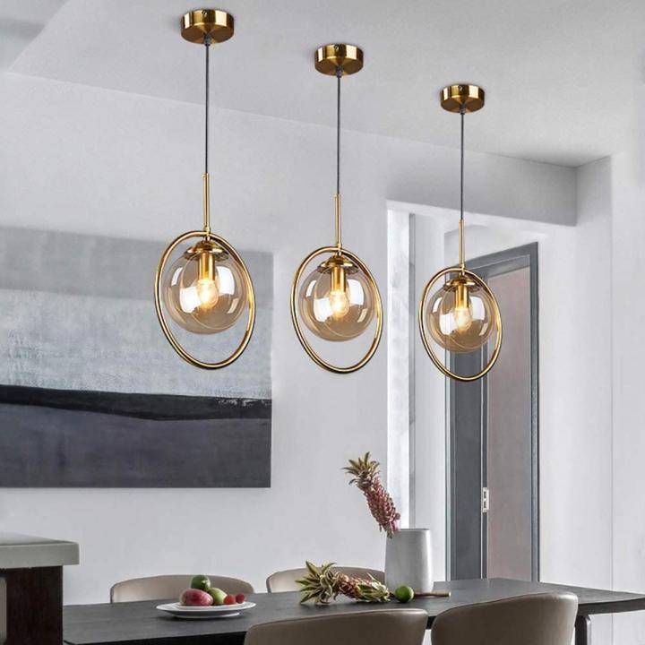 Hanging Glass Ball - Bulb Fixture Lighting Indoor Restaurant Fancy ...