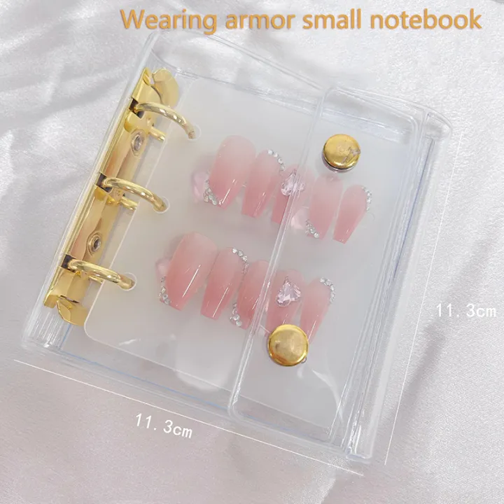 Nail Art Piece Storage Book Nail Tips Exhibition Photo Album Card Clip ...