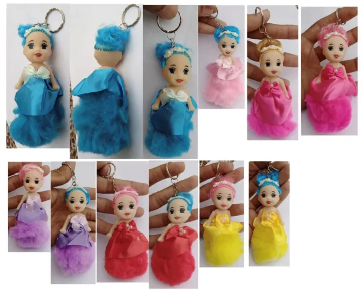 Cute Fashion Kids Dolls Keychain Soft Toys Keyring Mini Animals Key ...