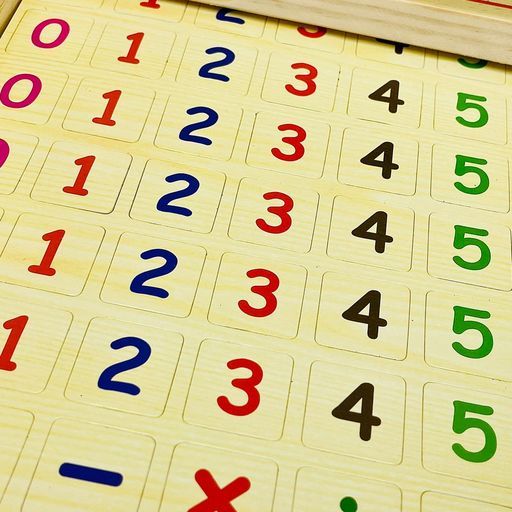 Magnetic Puzzle Arithmetic Wooden Double Sided Learning Box For Kids ...