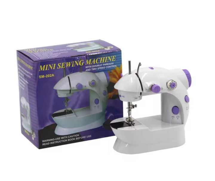 Portable Mini Sewing Machine With Double Thread Speed - White | Daraz.pk