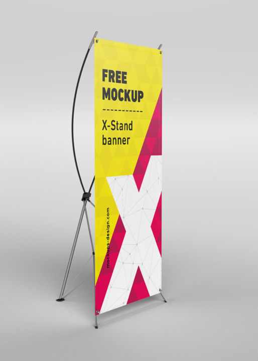 Panda X stand banner Flex Standee - Display Stand 2x5 feet for ...
