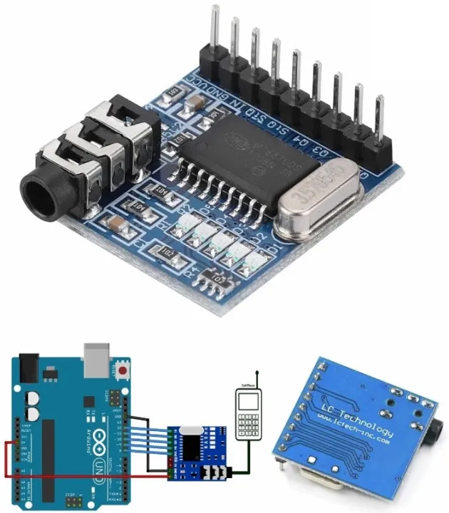XD-61 MT8870 DTMF Voice Telephone Decoder audio speech Module | Daraz.pk