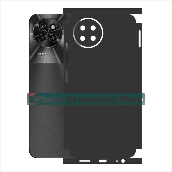 ITEL S23 full Back 360 Protection skin wrap with sides and camera ...