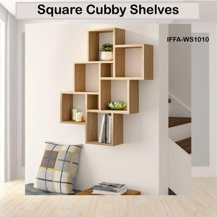 6 Piece Square Cubby Shelf - Floating Wall Shelves – Wall Shelves ...