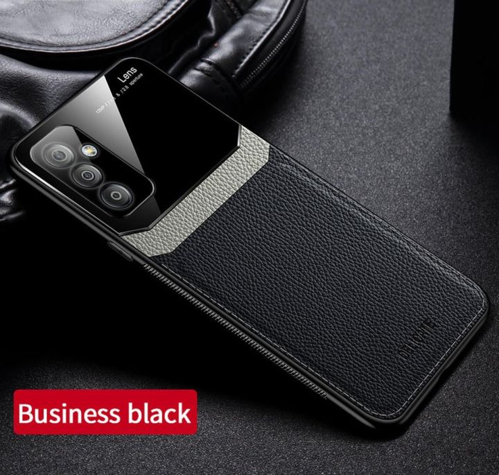 Luxury Slim Leather Case Lens Shockproof Back Cover For Samsung A24 ...