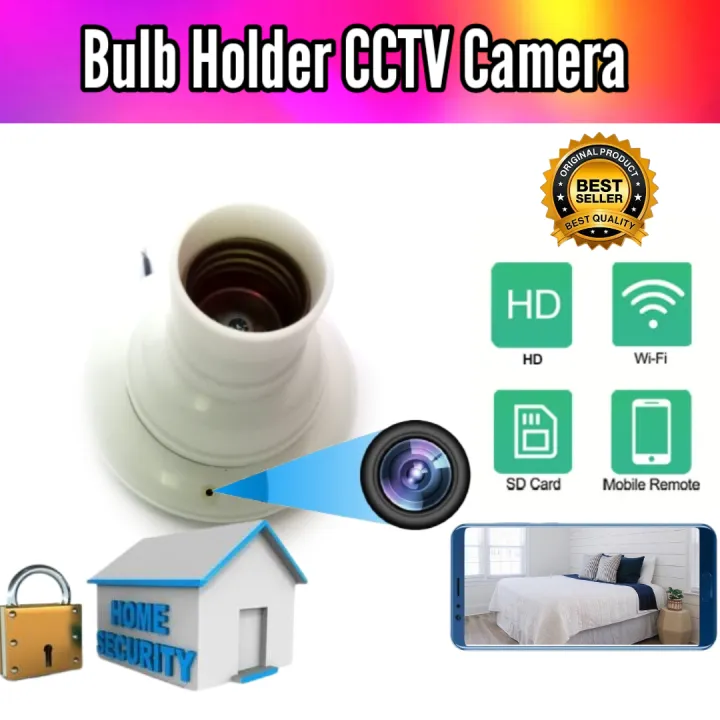 4K HD Holder Camera 1080p Wireless Spy Cam .Bulb Holder Best Security ...