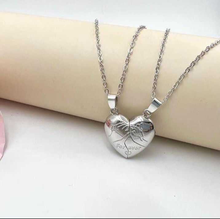 Heart-Shaped Couple Lockets A Matching Symbol of Love and Connection ...