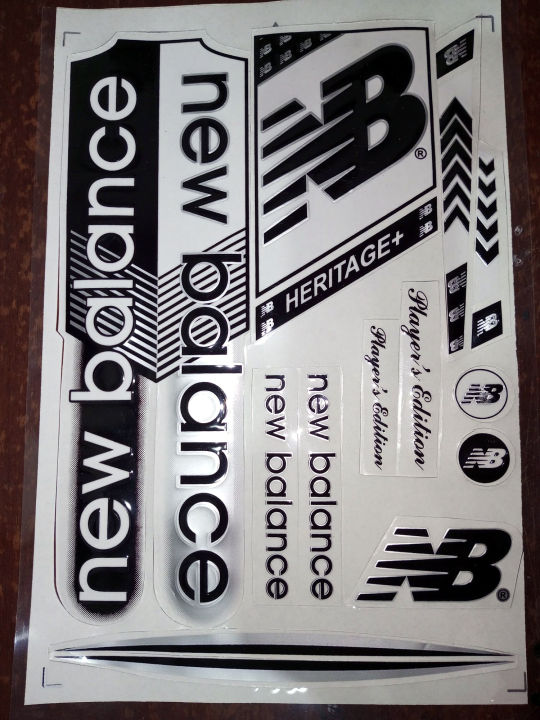 [3D] Embossed 2022 New Balance HERITAGE Cricket Bat Stickers [3D | Daraz.pk