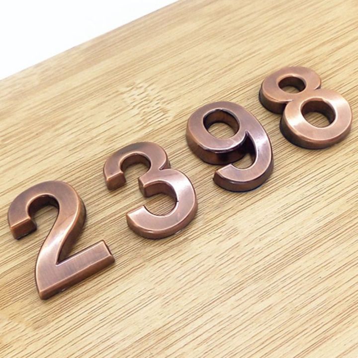 Adhesive Plating Apartment Wall Decor Building Plaque Plate Sign Number ...