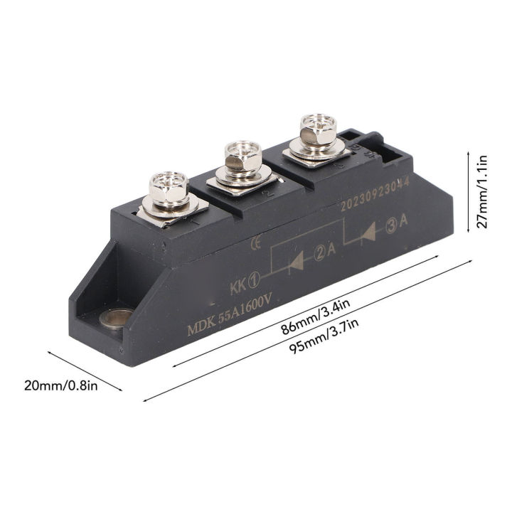 Pv Anti Reverse Diode 55a 1600v 2 In 1 Out Common Cathode Module Rectifier Diode Daraz Pk