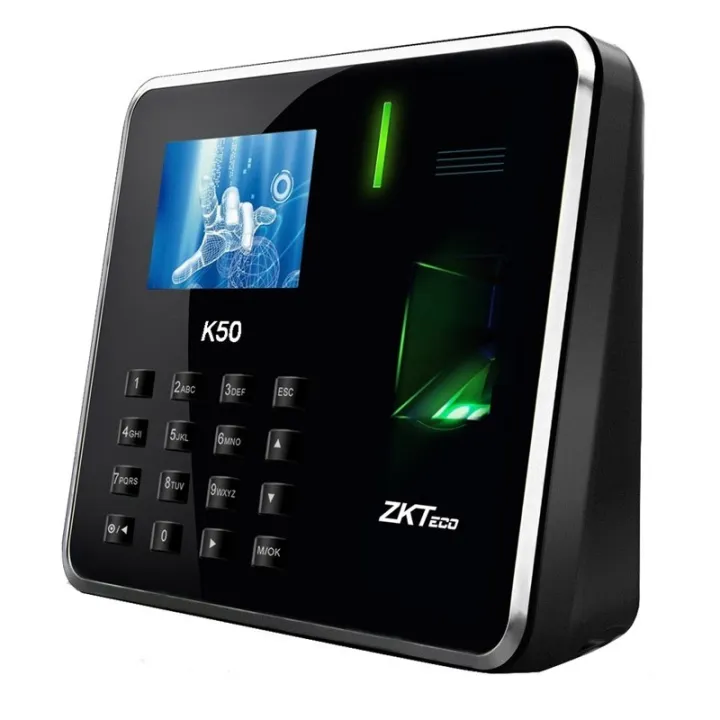 ZKTeco K50 Time Attendance Machine & Access Control Machine, Battery Backup (Biometric ...