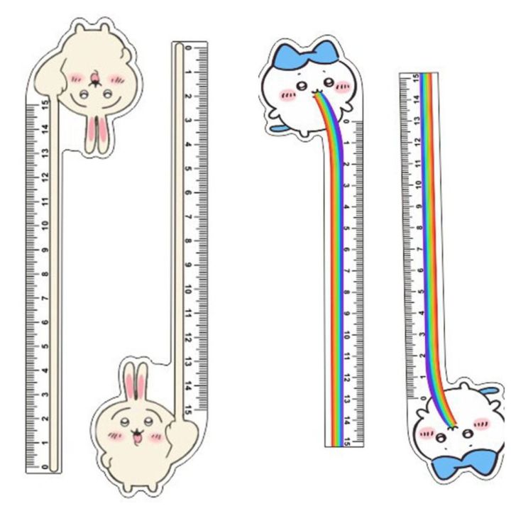 Stationery Item 15cm Chiikawa Ruler Drawing Tool Anime Design Hachiware ...