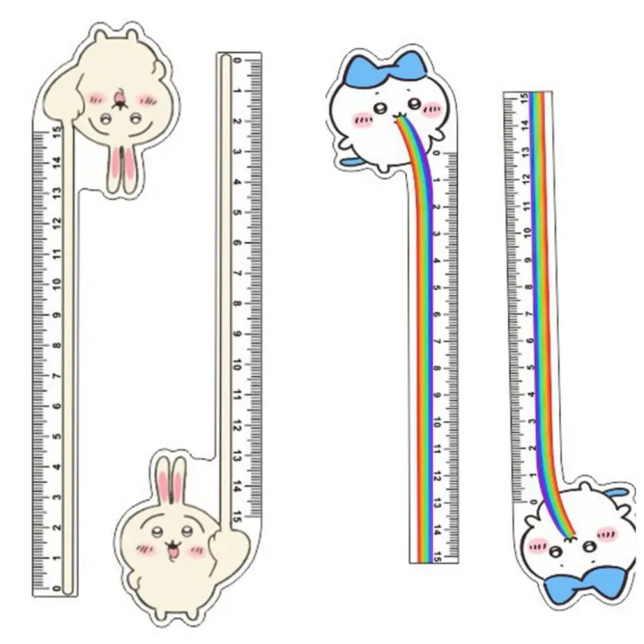 Stationery Item 15cm Chiikawa Ruler Measuring Function Drawing Tool ...