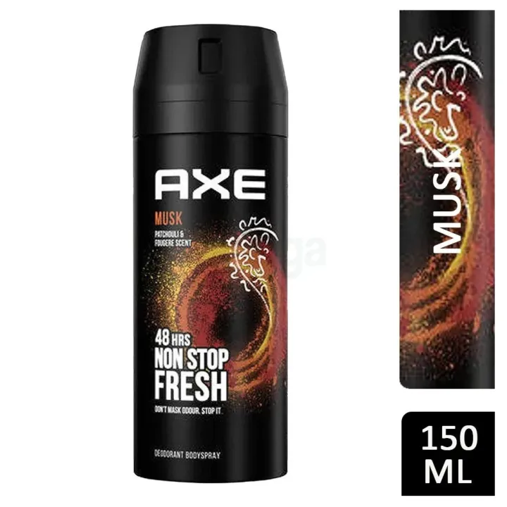 Axe Body Spray 150ml - Musk – Long-Lasting Fragrance for Men (Glow Essentials) | Daraz.pk