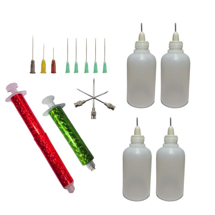 mehndi injection pen kit 2 mehndi pen with 4 bottle & 11 nozzles for ...