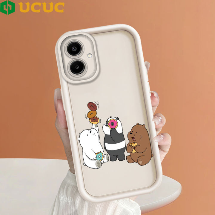 UCUC for Samsung A06 Back Cover Sweet Donut Bears Ladder Camera Soft ...